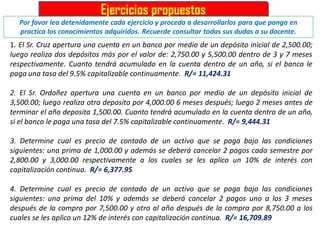 Presentación 7 tasa de interés continuo | PDF
