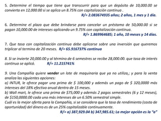 Presentación 7 tasa de interés continuo | PDF