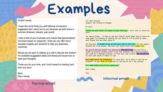 Pre writing stage - producing an informal email | PDF