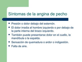 angina de pecho | PPT