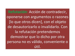 Presentación argumentos | PPT