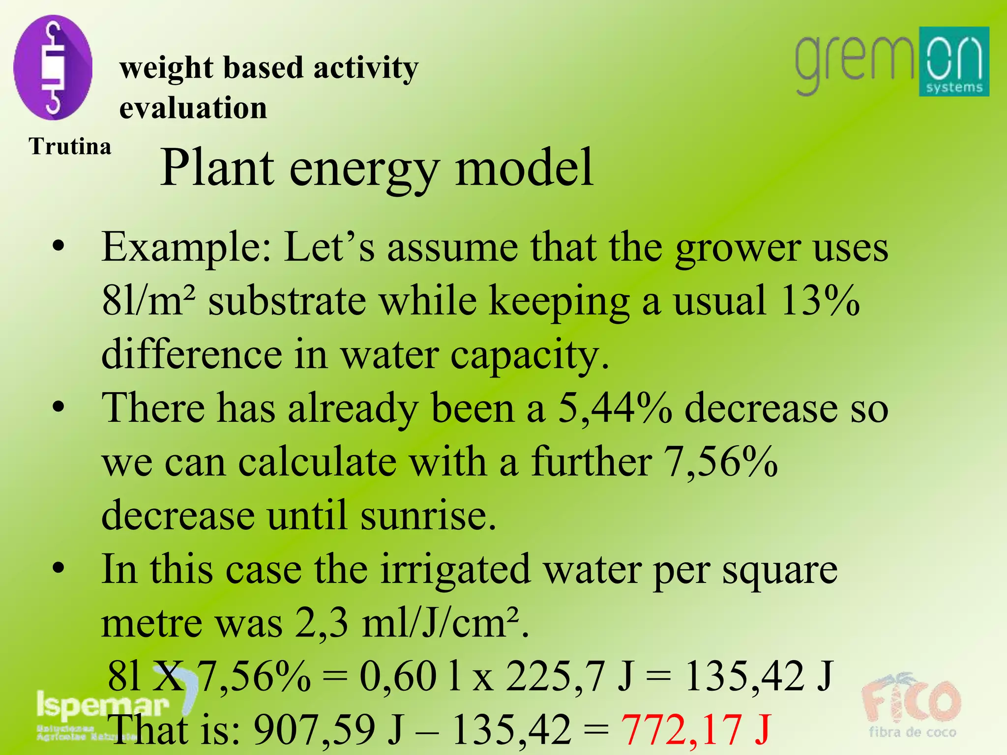 Plant Energy Model. How to measure biomass? Ispemar | PPT