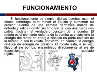 Presentación bomba centrifuga | PPTX