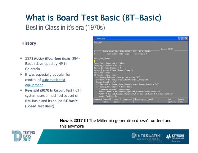 Keysight i3070 (antes HP3070) Board Test Interface