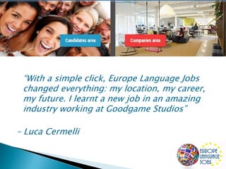 Launch your career in Europe - Europe Language Jobs | PPTX