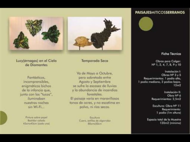 Dossier ART Pat Mac Dougall "Paisajes Míticos Serranos" | PPTX
