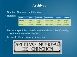 Presentación chinchón | ODP