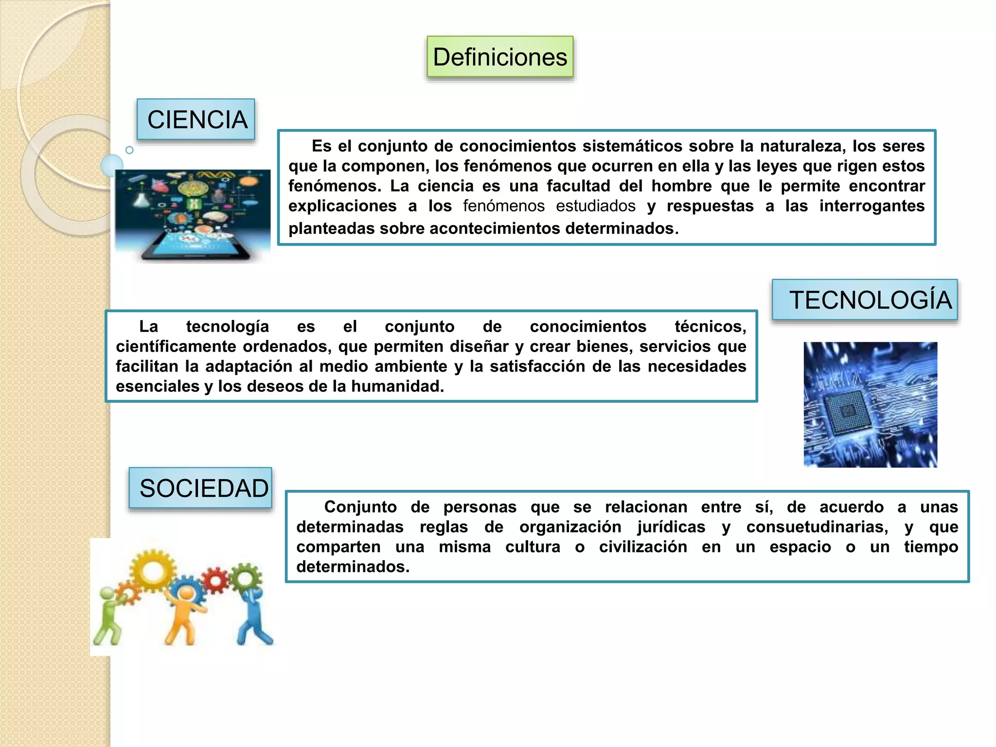 Presentación ciencia, tecnologia y sociedad. | PPT | Descarga Gratuita