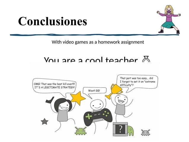 Video games as a part of a homework assignment: best practices | PPT