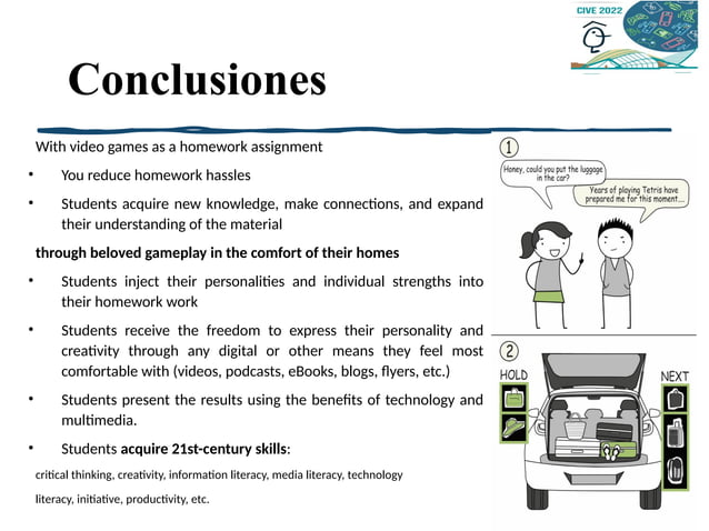 Video games as a part of a homework assignment: best practices | PPT