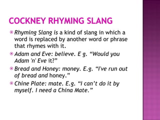 Presentación cockney | PPT
