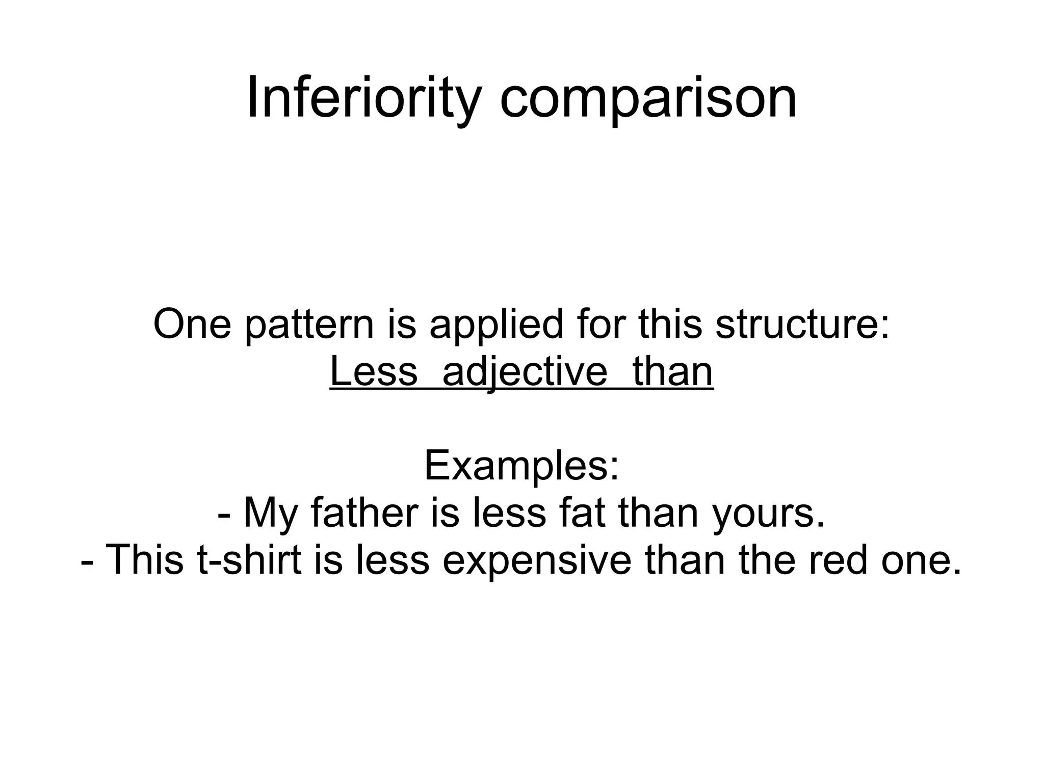 Presentación comparativos en inglés | ODP