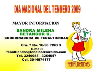 fenaltiendas. "DIA NACIONAL DEL TENDERO" | PPT