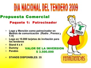 fenaltiendas. "DIA NACIONAL DEL TENDERO" | PPT