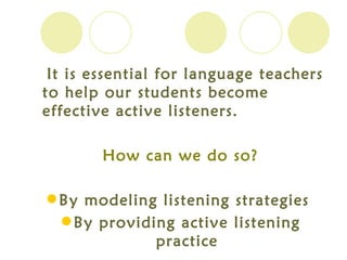 Listening strategies | PPT