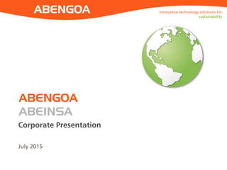 Abengoa Abeinsa's Corporate Presentation | PPT