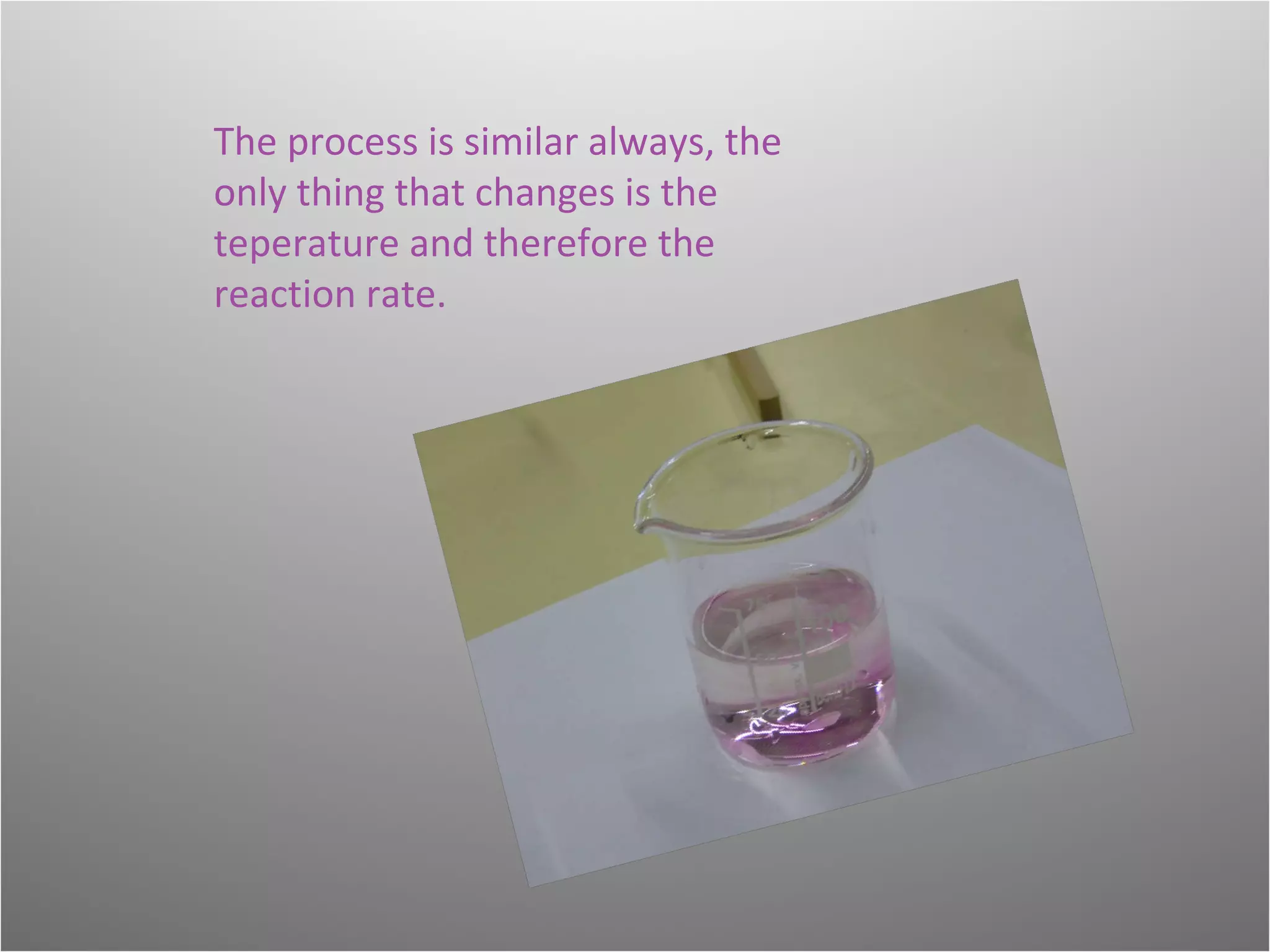 Effect Temperature Reaction rate | PPT