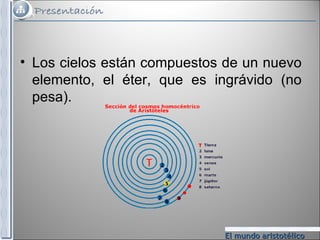 Presentación Cosmología de Aristóteles | PPT