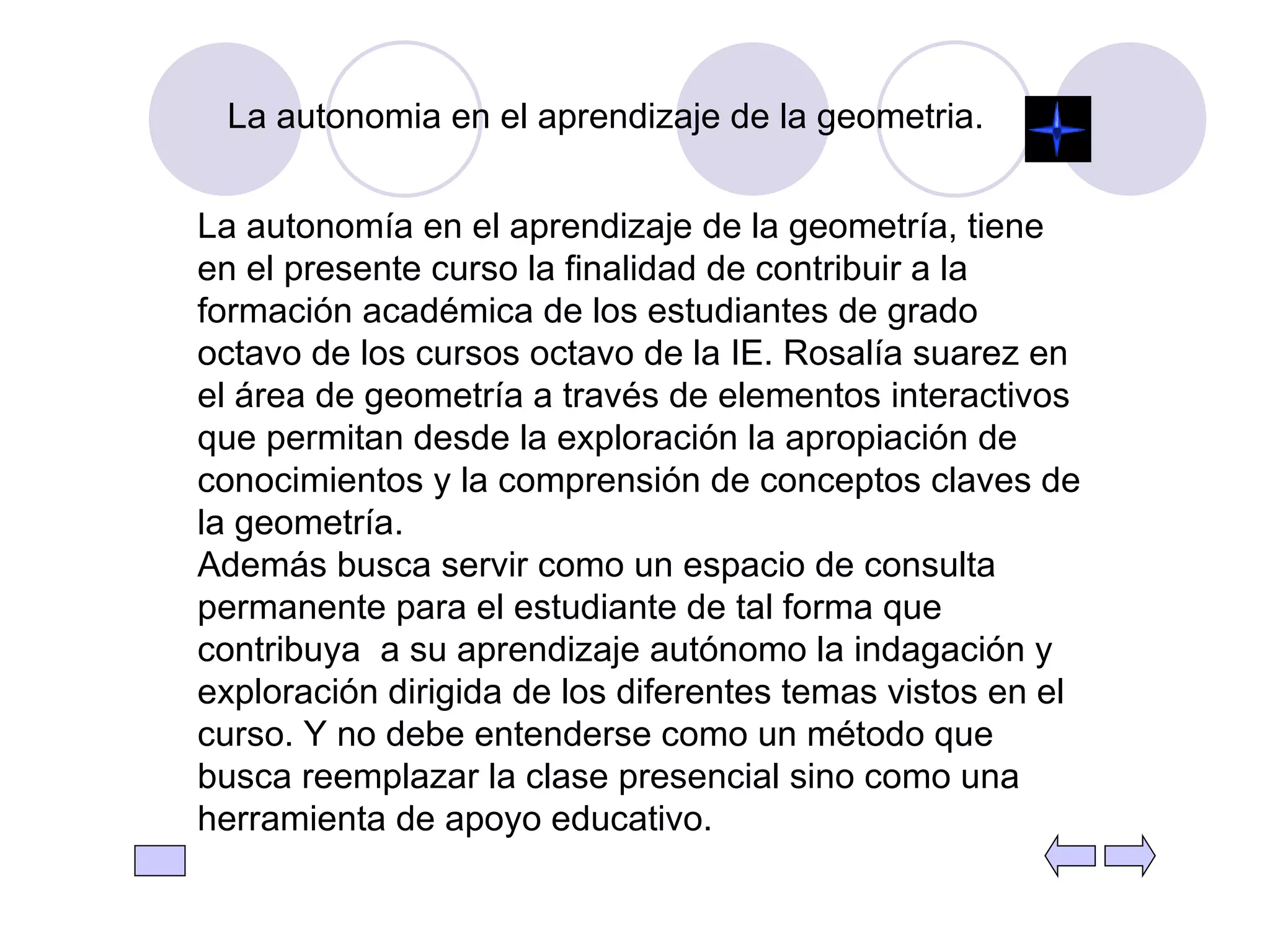 Presentación curso geometria | PPT