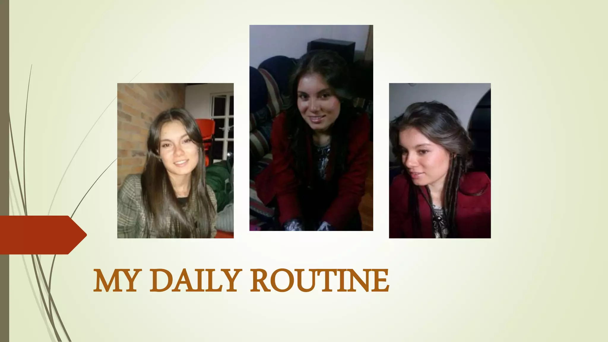 Presentación daily routine | PPTX