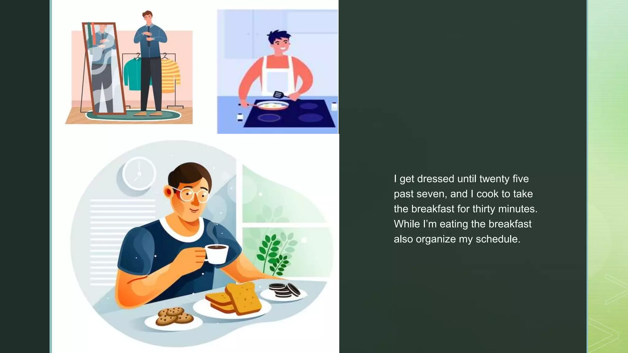 Presentación Daily routines.pptx | Food & Drink