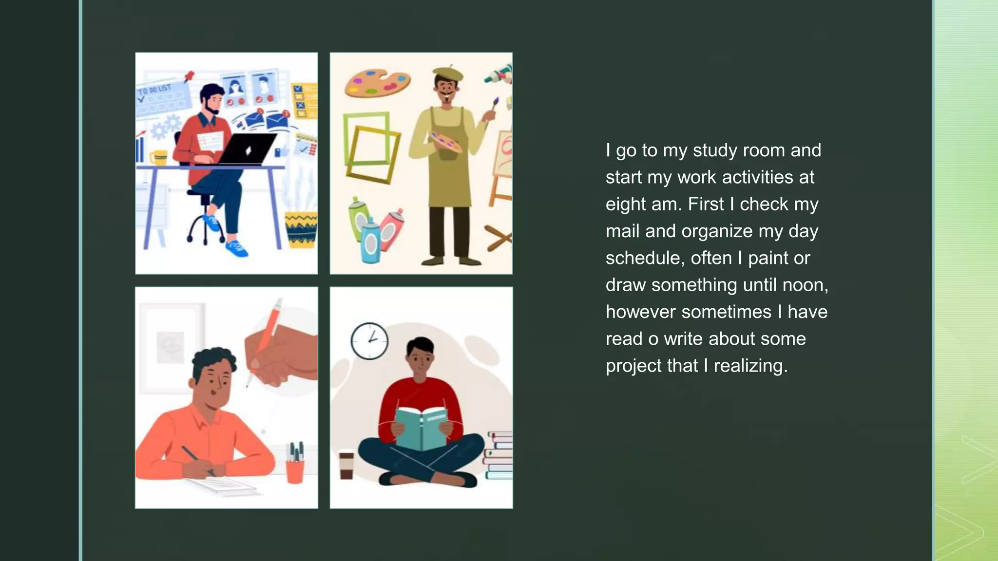 Presentación Daily routines.pptx | Food & Drink