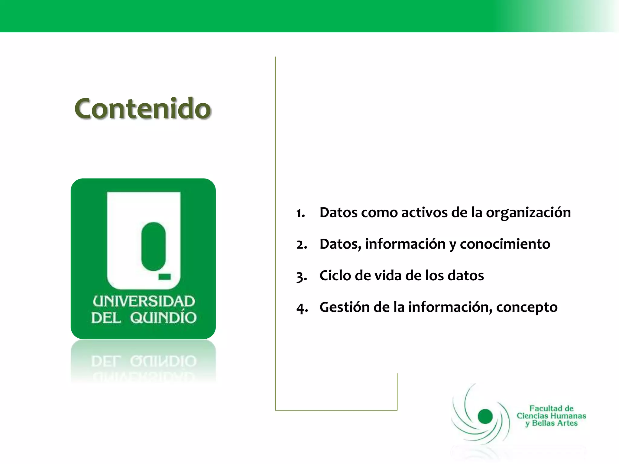 Tema 1 "Datos en la era de la información" | PPT