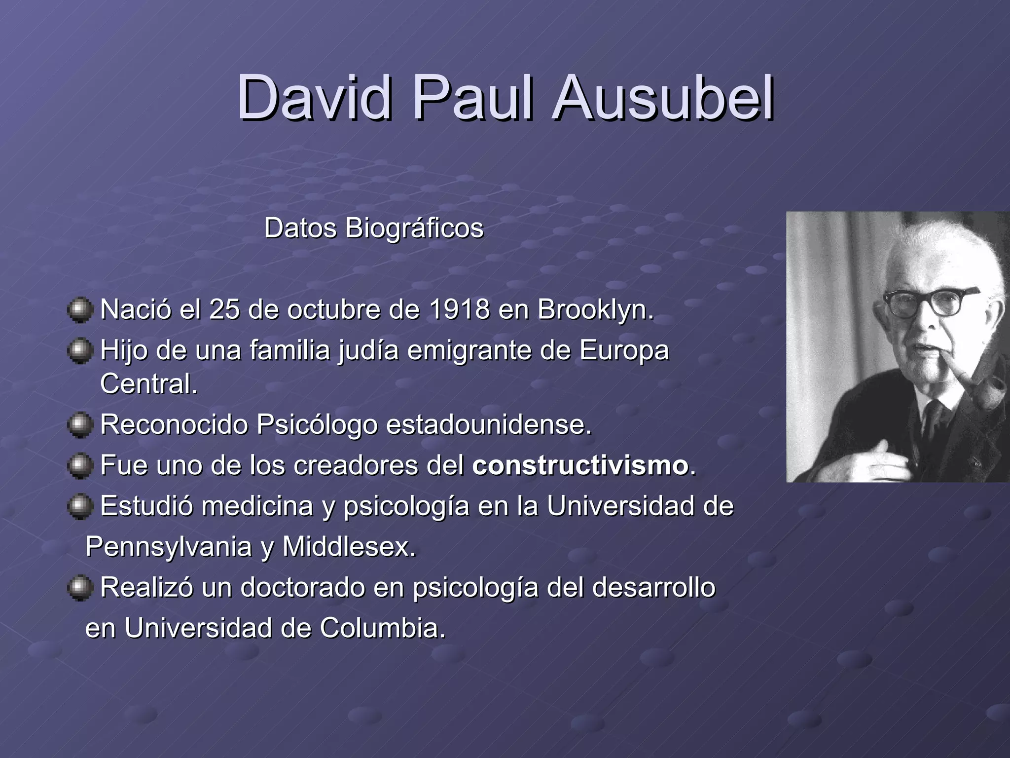 PresentacióN De Ausubel | PPT
