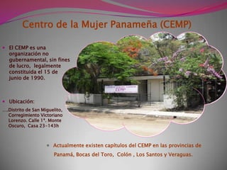 Centro de la Mujer Panameña - CEMP Panamá | PPTX