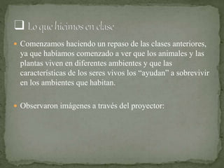 Manriquez Pelayes - Las cubiertas de los animales (2º grado) | PPTX
