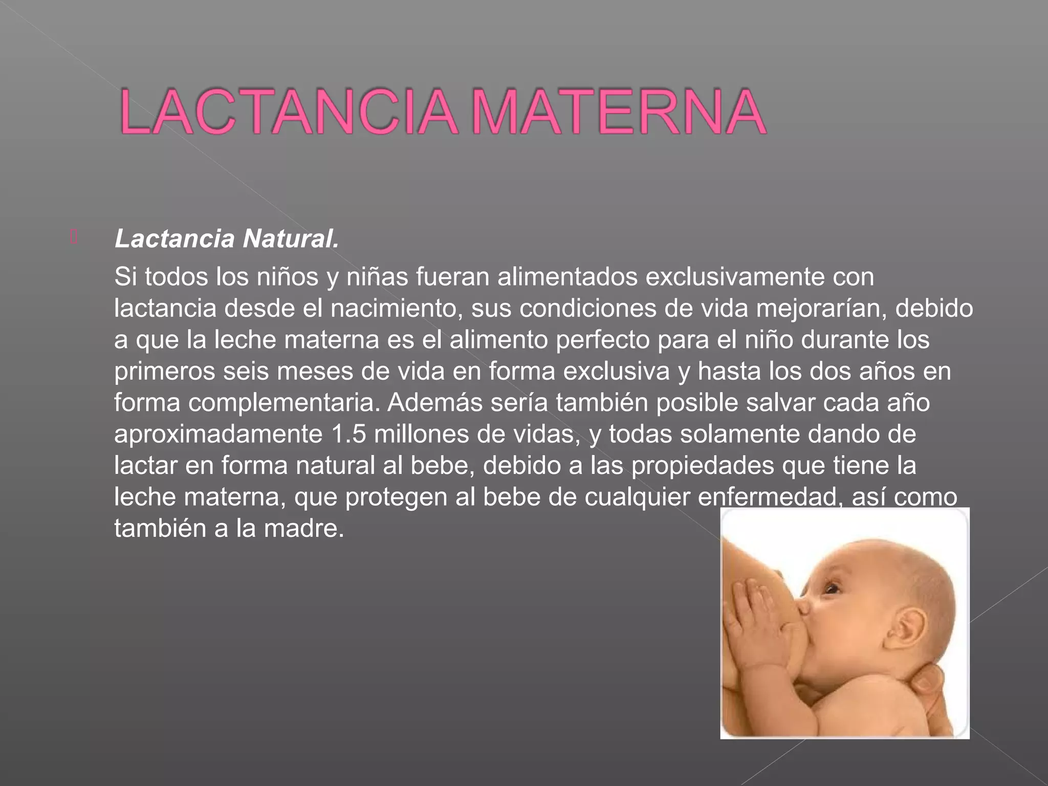 Presentación de lactancia materna mami | PPT