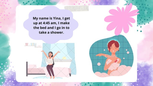 PRESENTACIÓN DE LA RUTINA DIARIA.pdf ingles | PDF