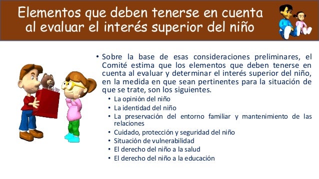 Presentación Del Interés Superior De La Niñez 