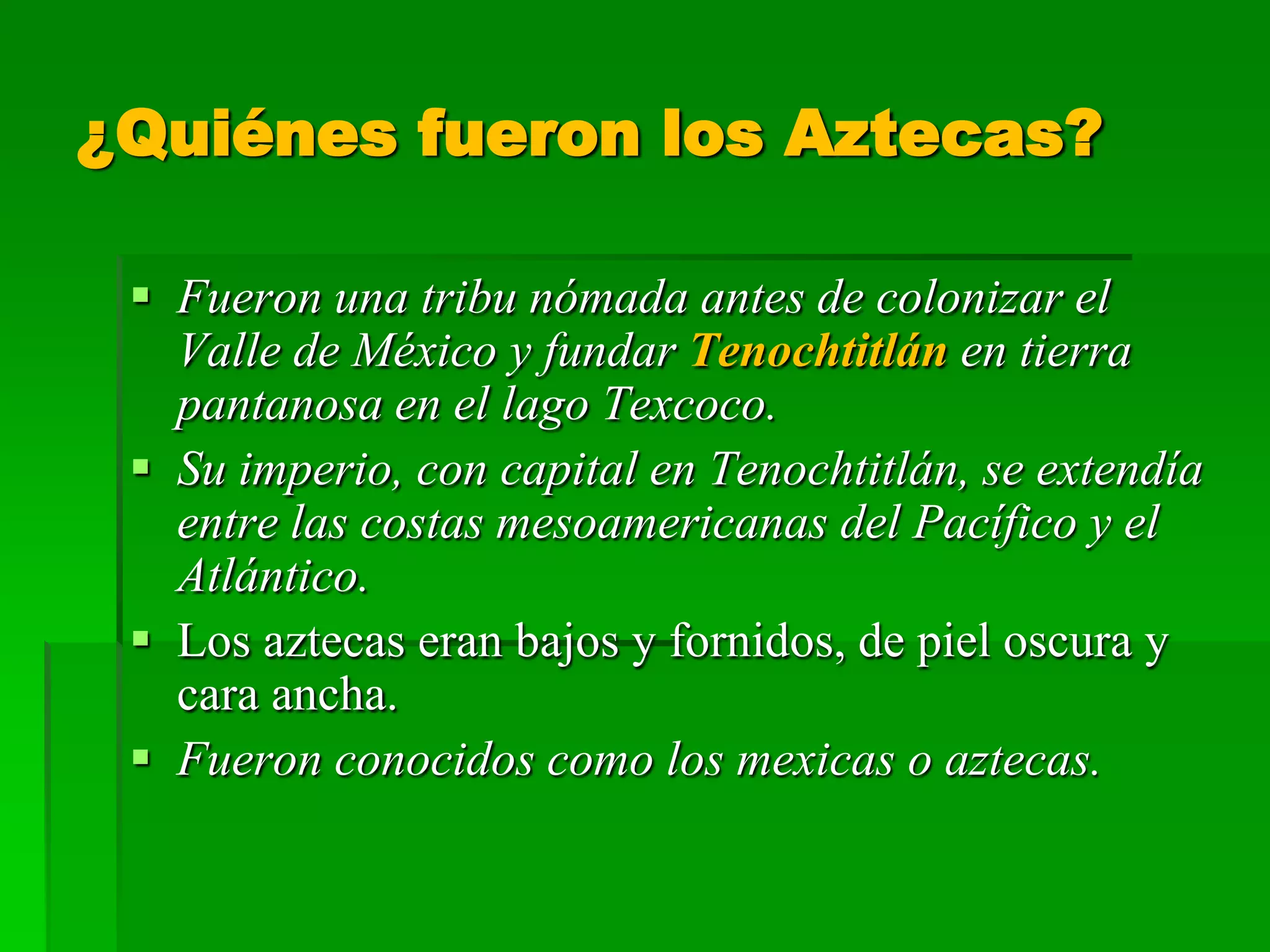 Los Aztecas | PPTX