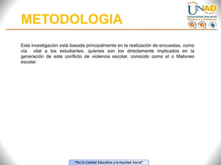 Presentación del proyecto formulado proyecto sobre la prevencion del ...