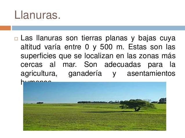 Presentación del relieve.