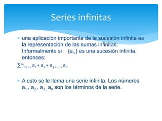 Presentación de series infinitas | PPTX