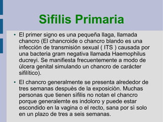 Presentaciòn de sifilis pdf para estudiantes de la salud enfermería | PDF