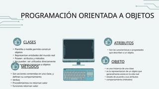 programación orientada a objetos informatica | PPT