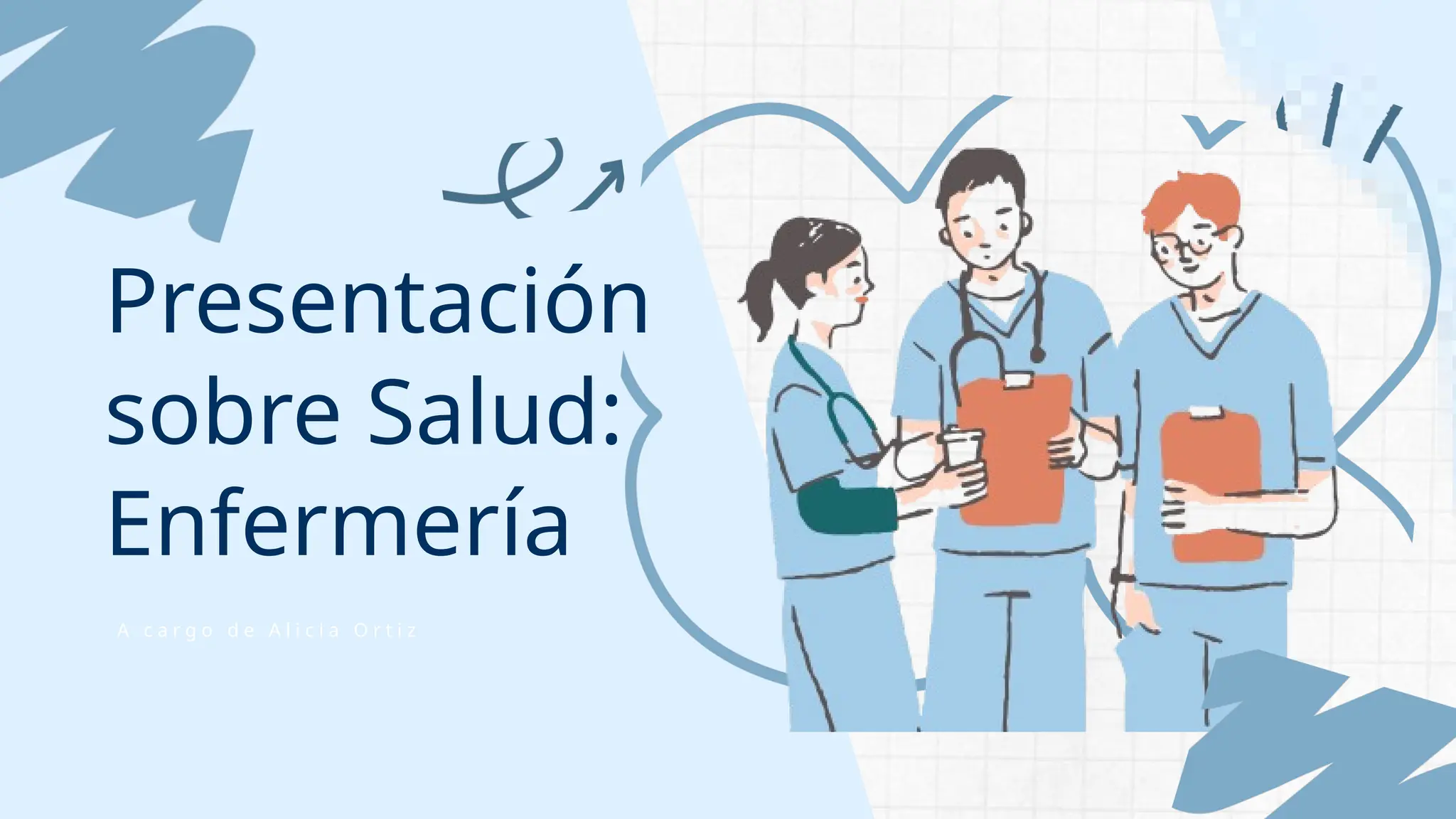 Presentación Diapositivas Salud Enfermería Ilustrativo Azul y Blanco.pptx