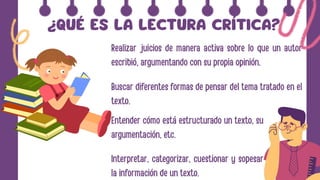 Niveles de lectura: critico,valorativo,apreciativo y creativo | PPTX