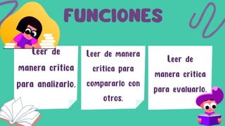 Niveles de lectura: critico,valorativo,apreciativo y creativo | PPTX