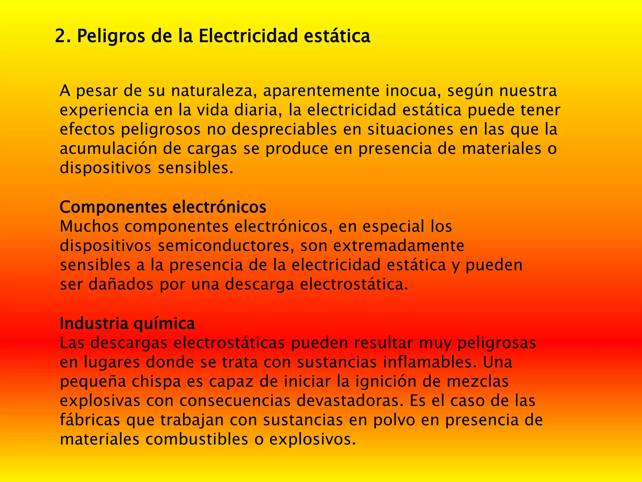 Presentación electricidad estatica | PPTX