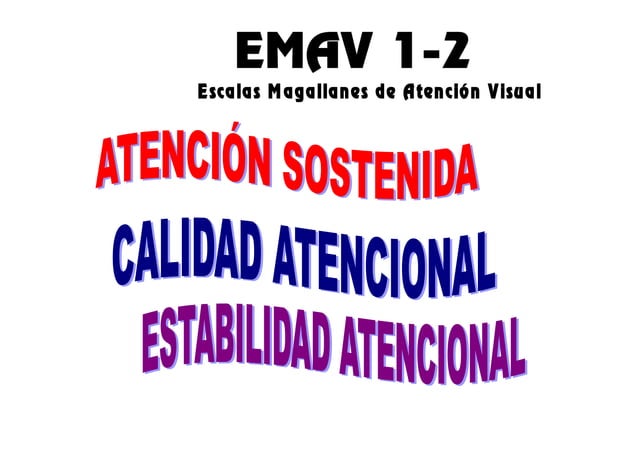 EMAV. Escalas Magallanes de Atención Visual | PDF