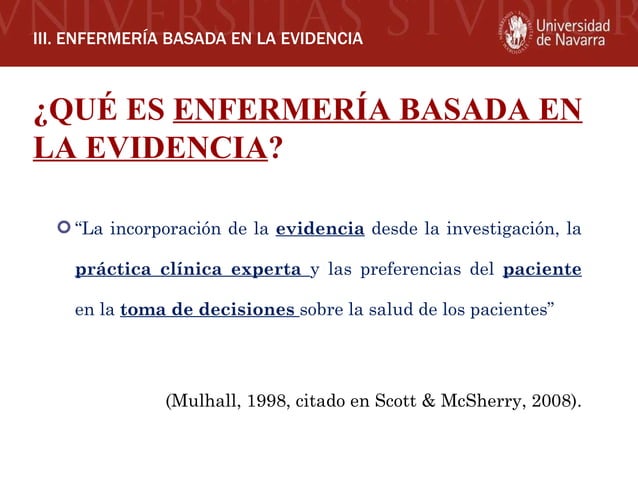 Presentación Enfermería Basada En La Evidencia Ppt