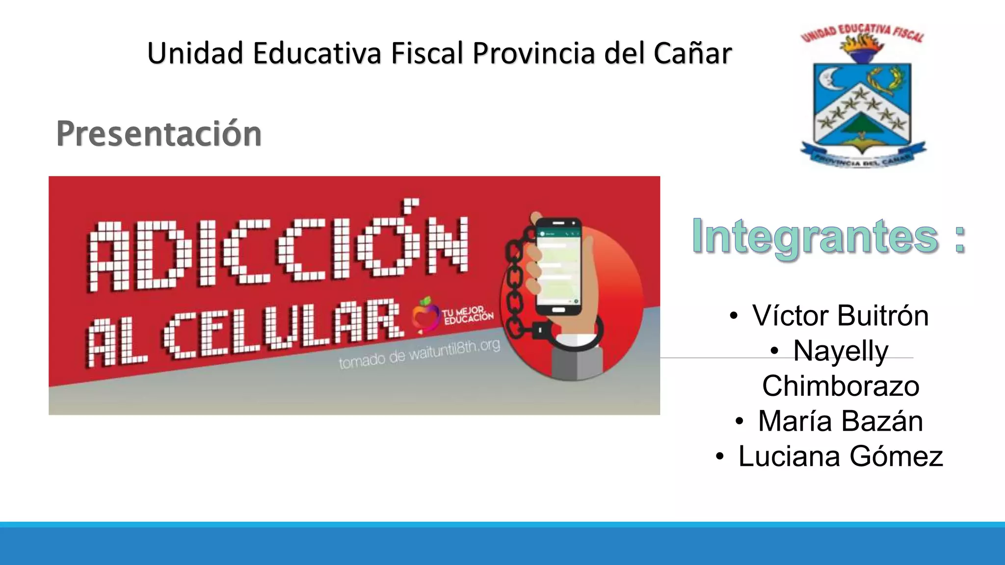 Presentación sobre la adicción al celular. | PPTX
