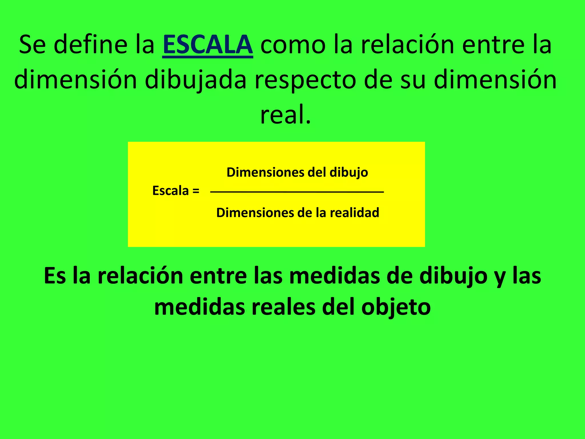 Escalas en dibujo | PPT