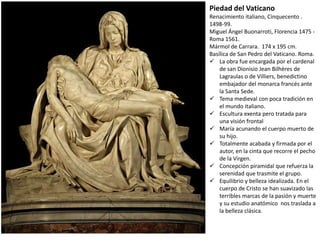 Presentación escultura renacimiento italiano | PPTX