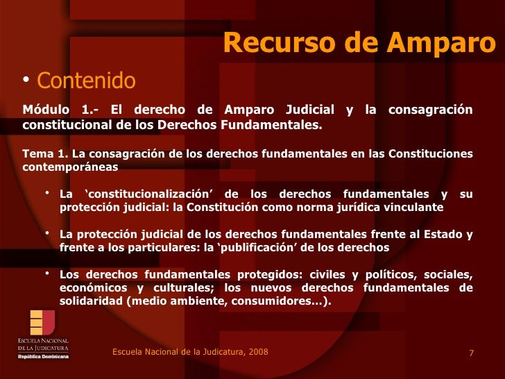 Enj 3 200 Recurso De Amparo