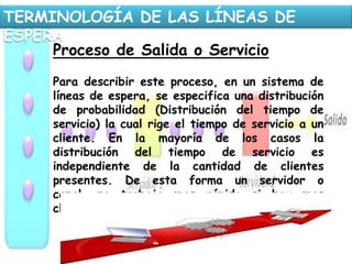 Presentación fenómeno de espera teoría de colas | PPTX